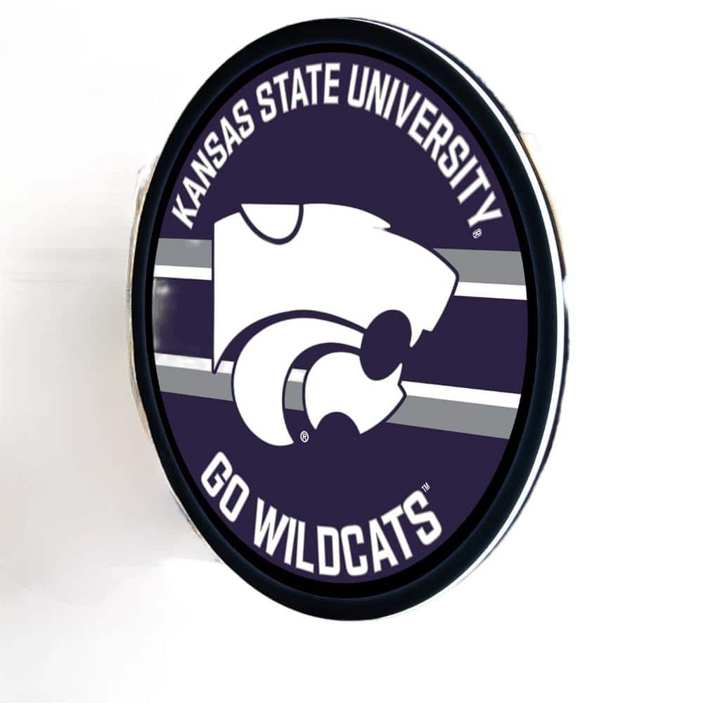 Evergreen Kansas State University 15 in. Round Plug-in LED Lighted Sign ...