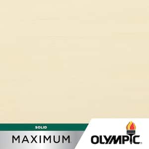 Olympic Maximum 1-gal. Parchment Solid Color Exterior Stain and Sealant ...