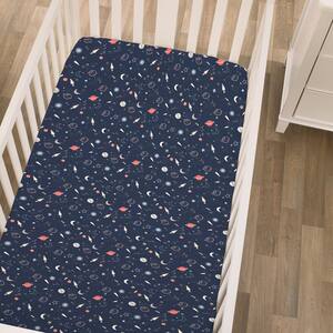 NoJo Super Soft Navy and White Cosmic Constellations Polyester Nursery ...