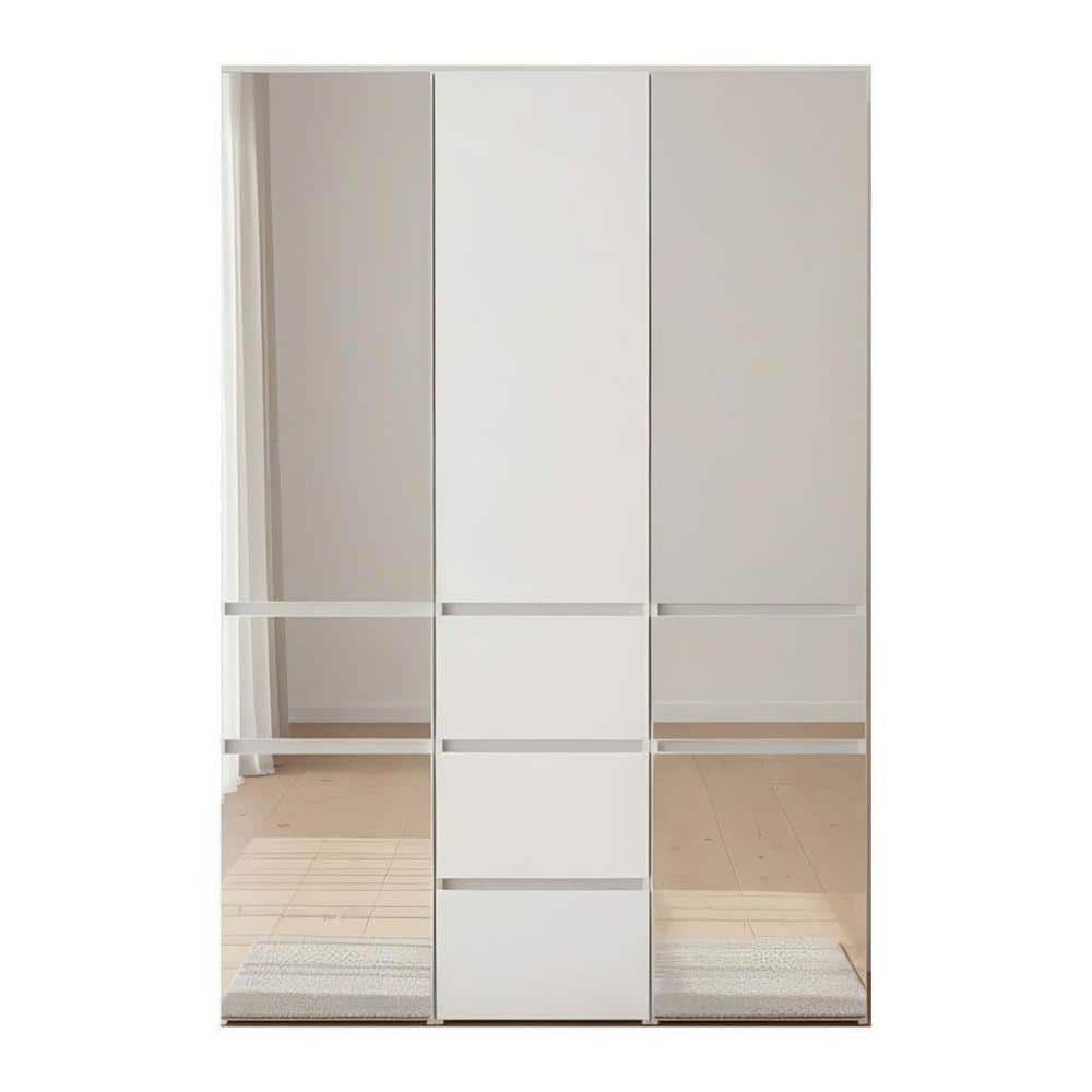 Klair Living Elise Collection-48 in. W White Modular Slim 5-Drawer ...
