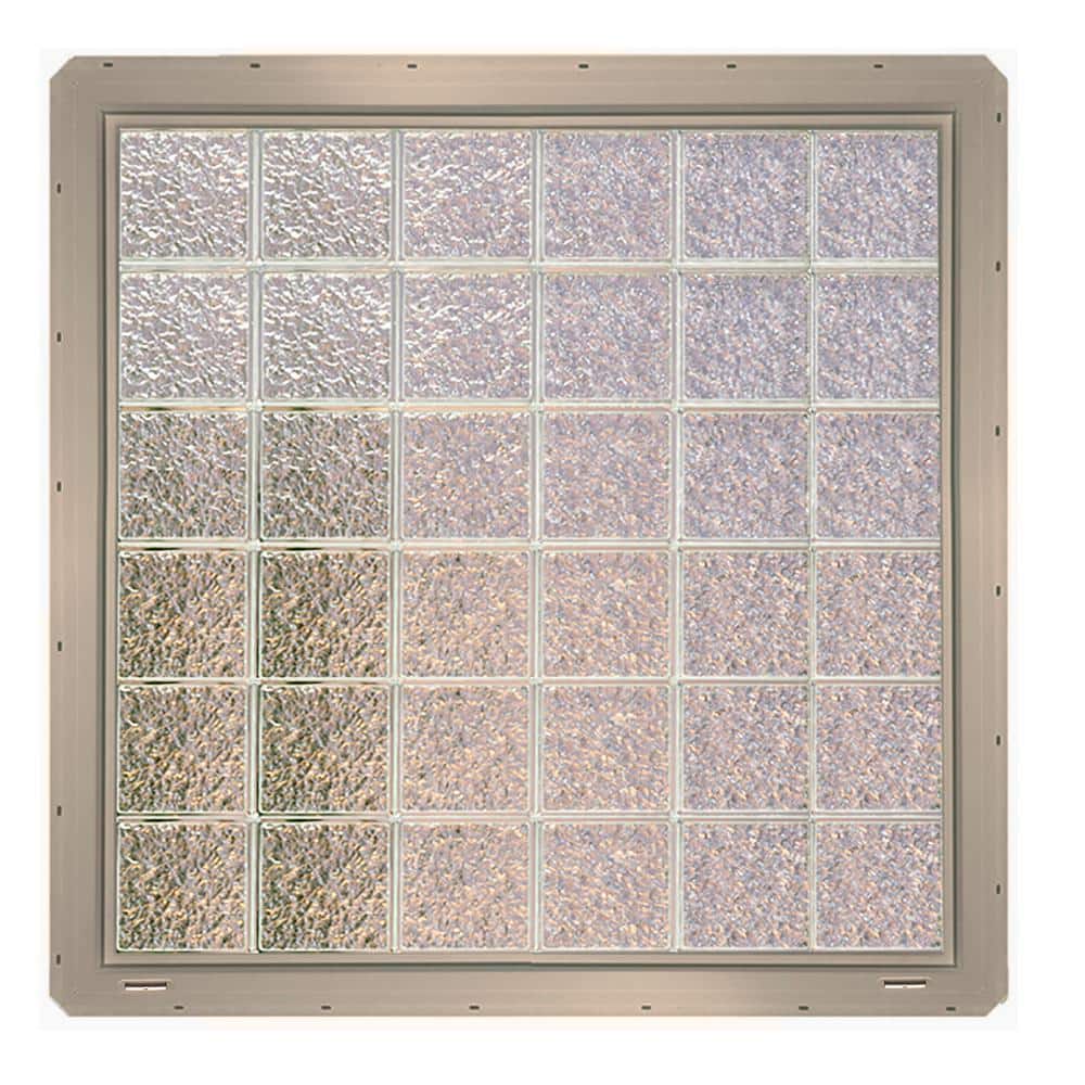CrystaLok 46.75 in. x 46.75 in. x 3.25 in. Ice Pattern Vinyl Framed ...