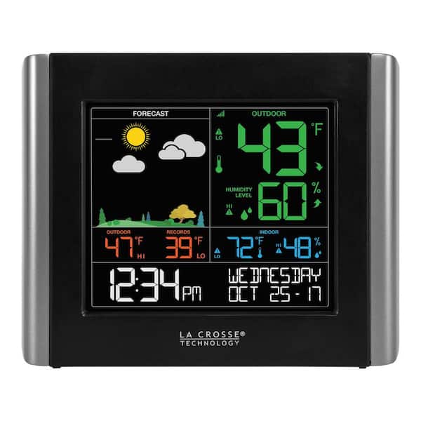 La Crosse Technology Digital Color Wireless WI-FI Essential Weather ...