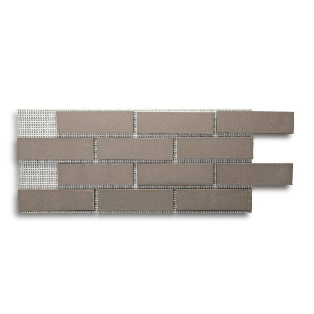 Brickwebb 28 in. x 10.5 in. x 0.5 in. Brickwebb Tundra Thin Brick ...