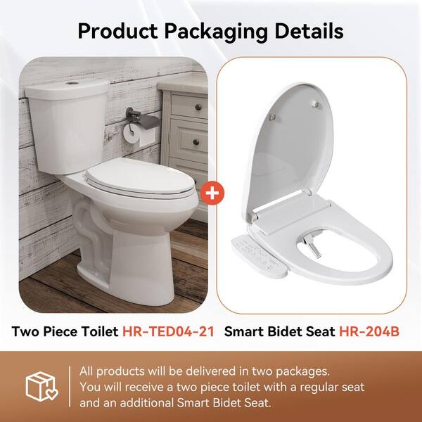 Horow 21 In Heightened 1 1 1 6 Gpf Dual Flush Elongated Toilet In