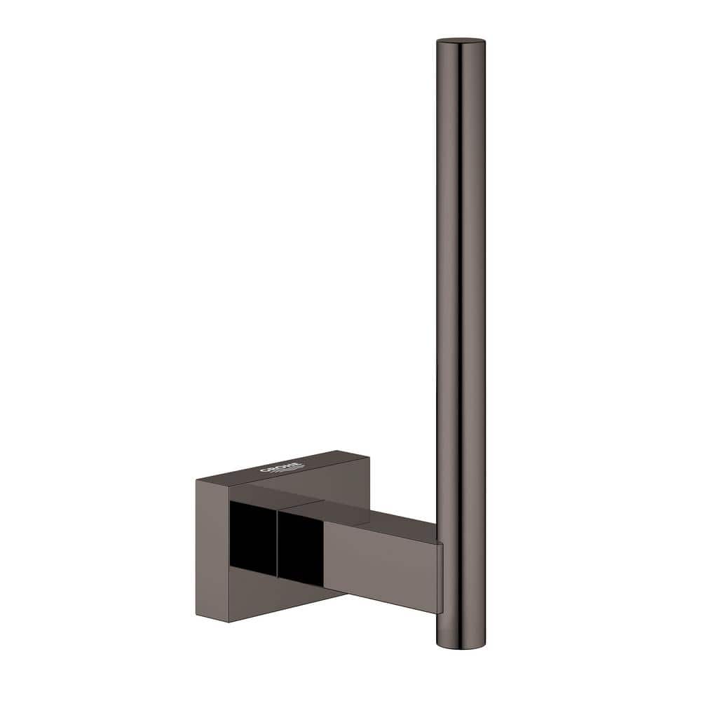 GROHE Essentials Cube Wall Mount Toilet Paper Holder in Hard Graphite 40623A01 - The Home Depot