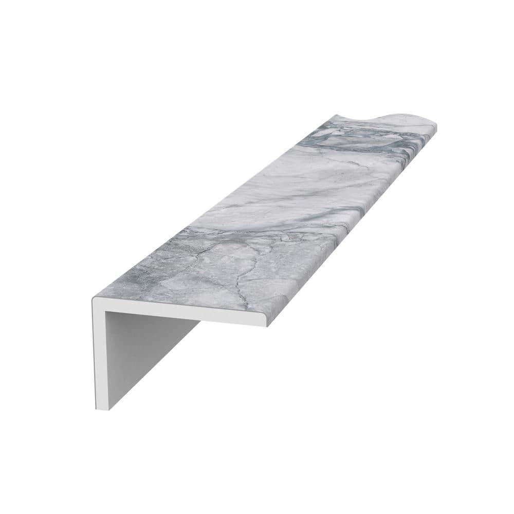 FlexStone 3 in. x 96 in. Remodel Trim with 2 in. lip in Everest ...
