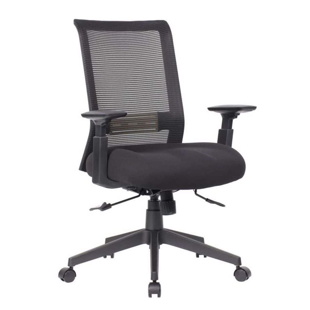 BOSS Office Products Comfort Fabric, Lumbar Support, Mesh-Back ...