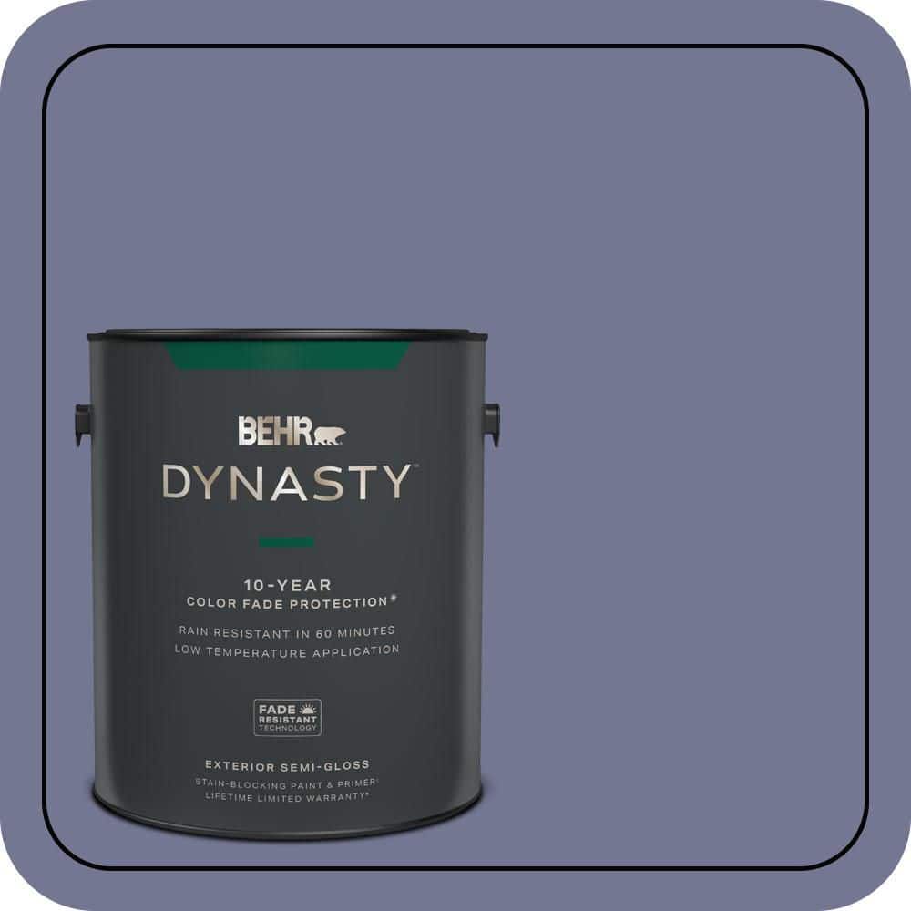 BEHR DYNASTY 1 gal. #S560-5 Royal Fortune Semi-Gloss Enamel Exterior ...