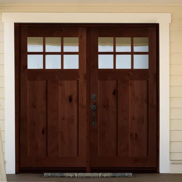 Wood Front Double Doors