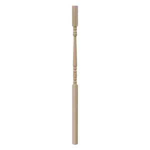 EVERMARK Stair Parts 41 in. x 1-1/4 in. 5141 Primed Square Top Wood ...