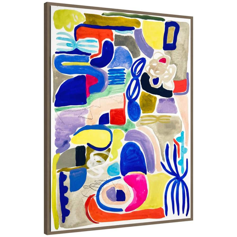 Kate and Laurel Sylvie "Abstract 05 in. by Emma Daisy Framed Abstract ...