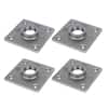 PIPE DECOR 1 in. Black Iron Square Floor Flange (4-Pack) PDB SQFL-1-4 ...