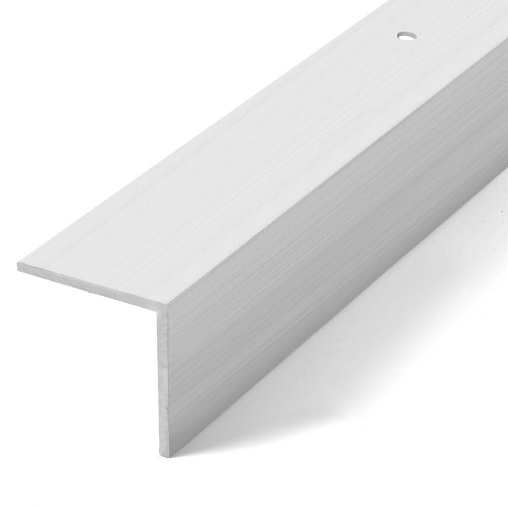 TrimMaster Silver 1 in. x 72 in. Carpet Edge Trim Nosing Transition ...