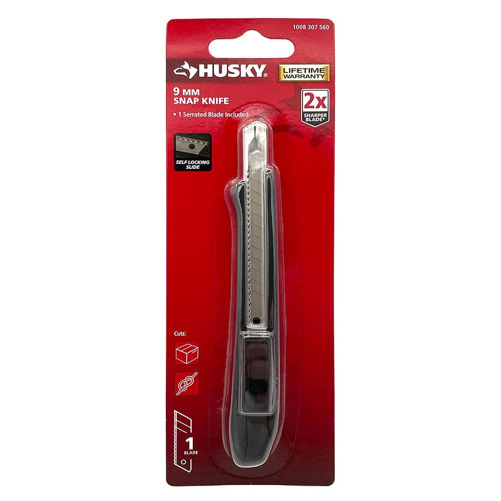 Husky 9 mm Pro Snap Blade Knife HKY00058 - The Home Depot