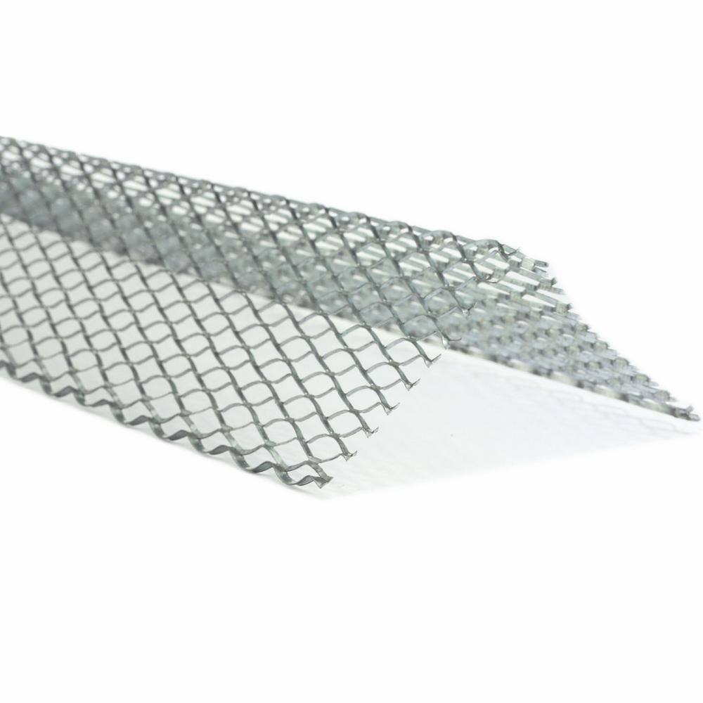 Gibraltar Building Products 3 in. x 3 in. x 8 ft. Galvanized Stucco ...