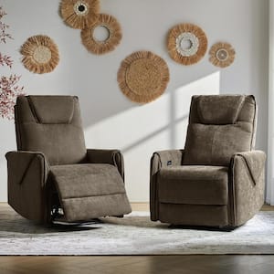 JAYDEN CREATION Ester Teal Blue Fabric Powered Lift Recliner with Motor Assist Function Set of 2 ZRCBT0409 TEL S2 The Home Depot