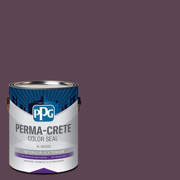 Perma-Crete Color Seal 1 gal. PPG1046-7 Purple Basil Satin Interior ...