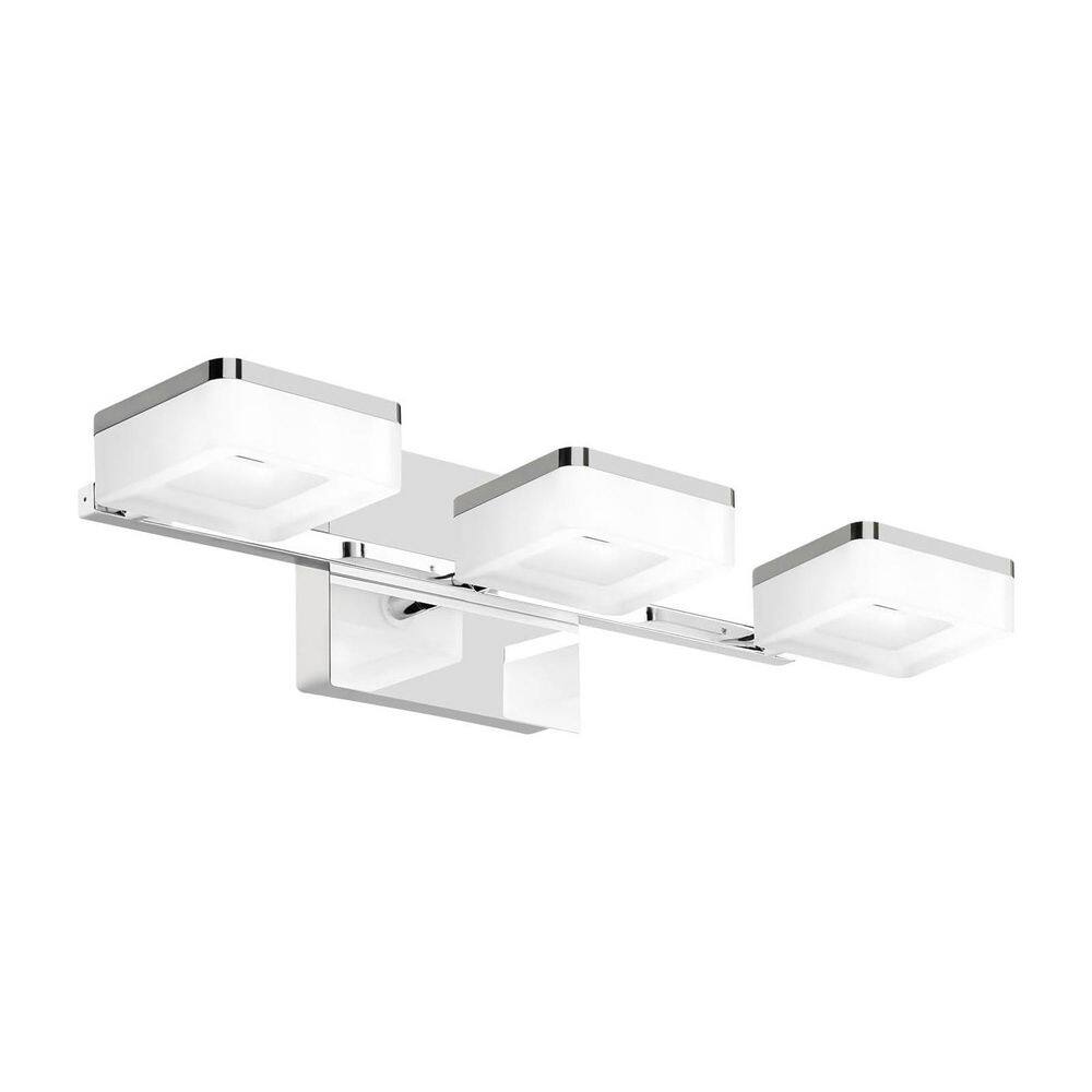 INFINITEINSPIRE HOME LLC Modern 3-Light White LED Bathroom Vanity Light ...
