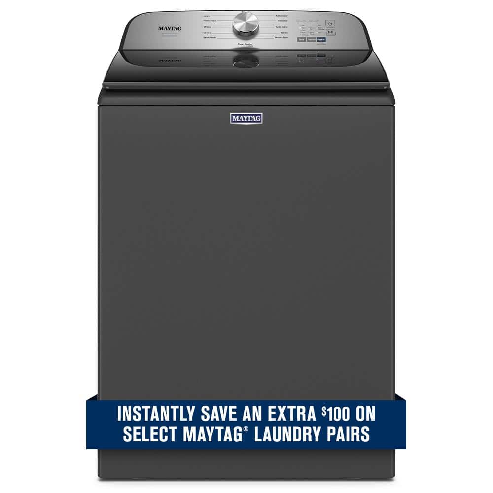 Maytag 4.7 cu. ft. Pet Pro Top Load Washer in Volcano Black MVW6500MBK ...