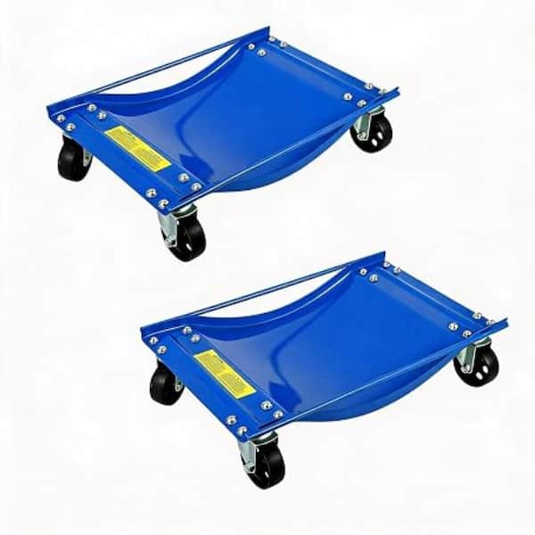 Cfosore Set of 2 Heavy Duty Car Wheel Dollies, 5000 Lbs Capacity, 24 ...