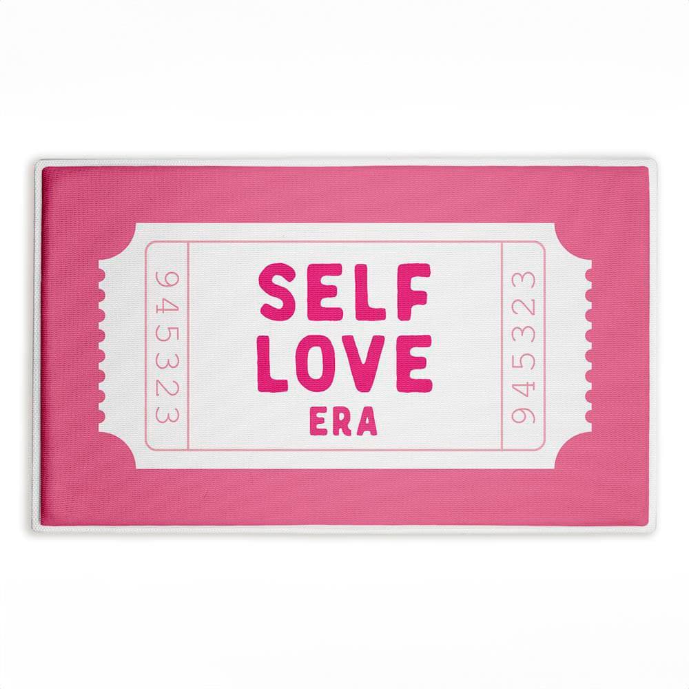 Stupell Industries Self Love Era Ticket 18 in. x 30 in. Pink Graphic ...