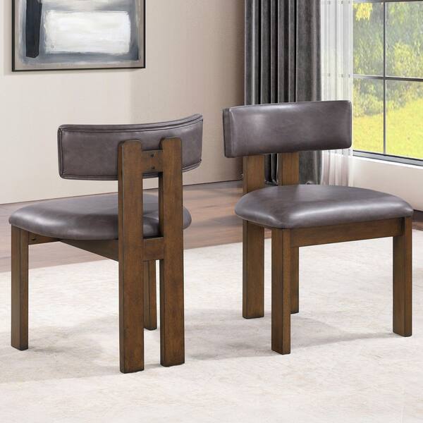 Steve Silver Cambridge Brown Faux Leather Side Dining Chair (Set of 2 ...