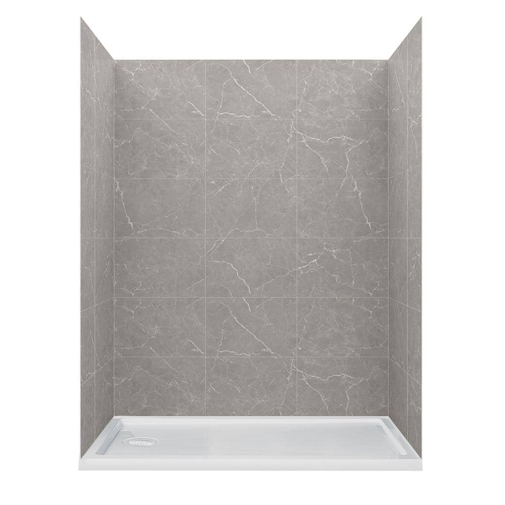 CRAFT + MAIN JETCOAT 60 in. L 36 in. W 78 in. H 2 Piece Alcove Shower ...
