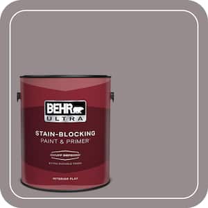 BEHR PREMIUM PLUS 1 gal. #T18-03 Graylac Satin Enamel Low Odor Interior ...