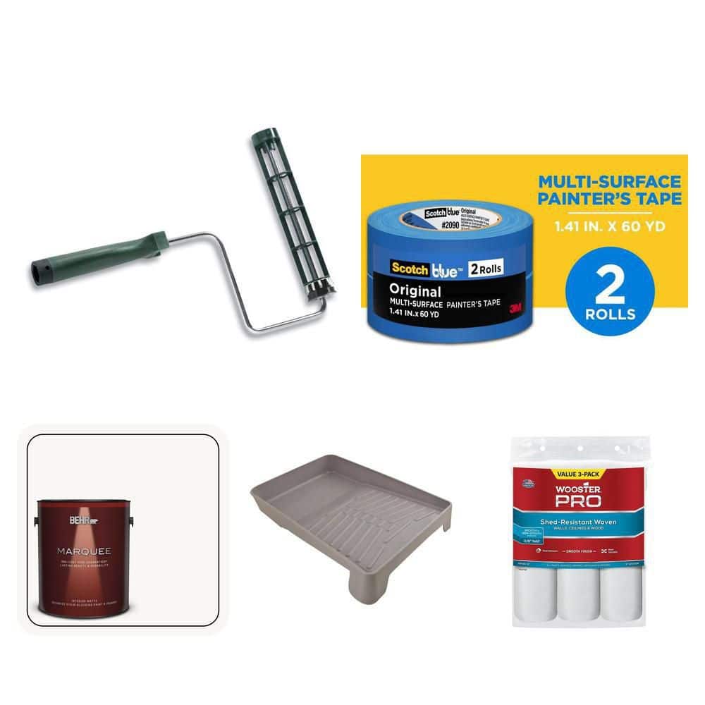 Deluxe Paint Kit - 9 in. Roller, Wooster Pro Cover (3), Ultra Pure ...