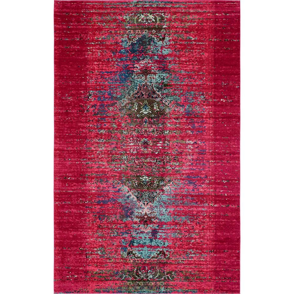 Unique Loom Vita Warhol Pink 10' 6 x 16' 5 Area Rug 3140014 - The Home ...