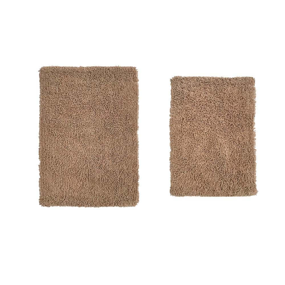HOME WEAVERS INC Fantasia Bath Rug 100% Cotton Bath Rug Set, Machine ...