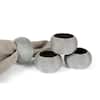 Manor Luxe Cord Wrapped Silver Plastic Napkin Rings (Set of 4 ...