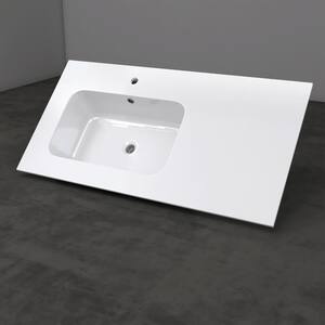 Sink on Left Side - Bathroom Vanity Tops - The Home Depot