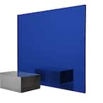 FABBACK 24 in. x 48 in. x 0.118 (1/8) in. Blue Acrylic Mirror Sheet ...