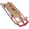 Flexible Flyer Metal Runner Steel and Wood Snow Slider Sled, 48 in. P ...