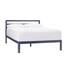 StyleWell Grandon Midnight Blue Metal Full Platform Bed with Slats (54 ...