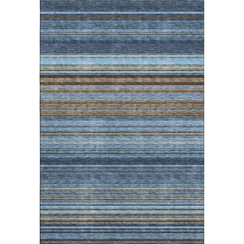 Addison Rugs Mayfield Premium Machine Washable Abstract AMF979 Navy 3 ...