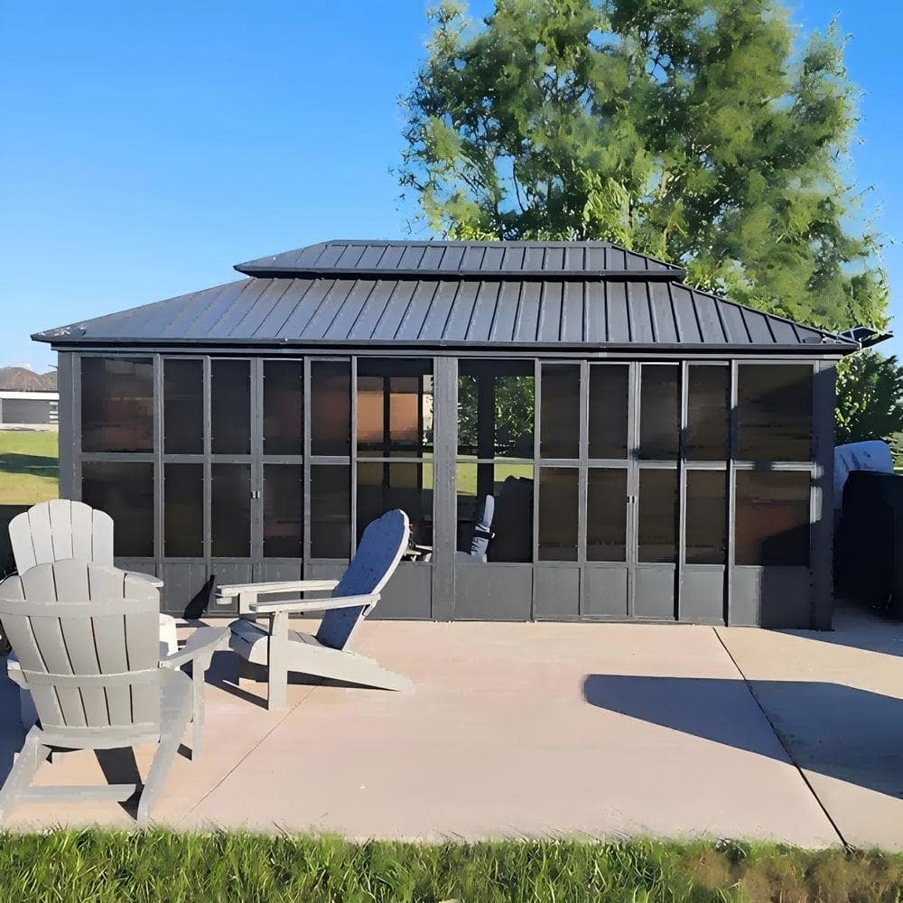 Have a question about PURPLE LEAF 12ft.x20ft. Sunroom Hardtop Gazebo ...