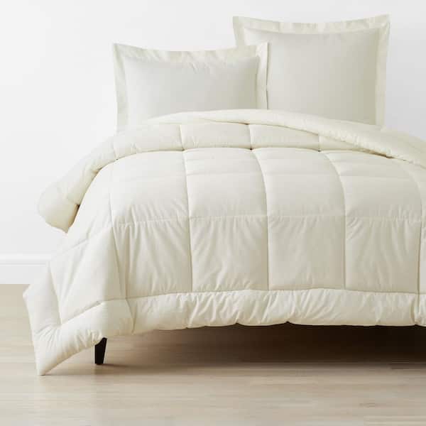 The Company Store Company Cotton Cream Full/Queen Cotton Percale ...