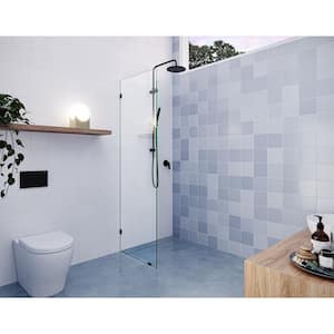 Glass Warehouse Vela 29.5 in. W x 78 in. H Frameless Fixed Single Panel ...