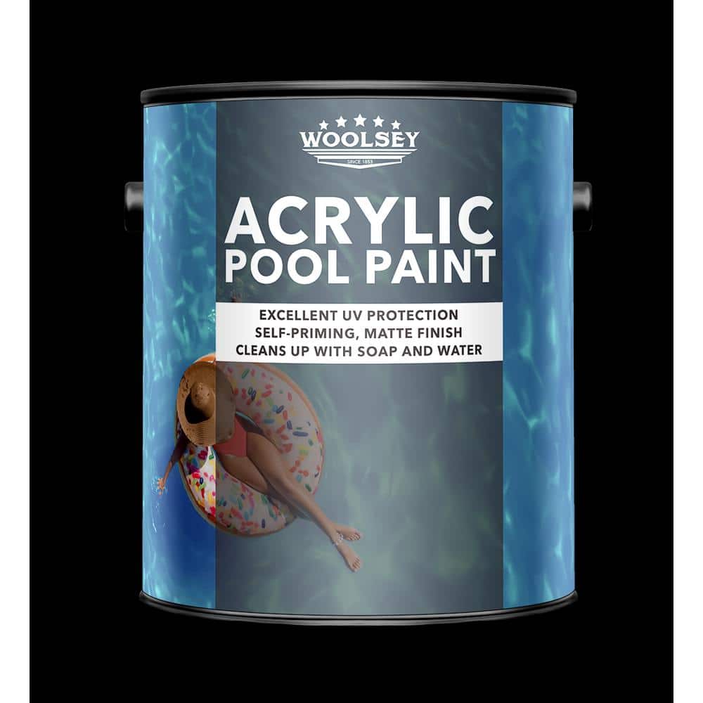 WOOLSEY Acrylic Pool Paint White 920 192006 - The Home Depot