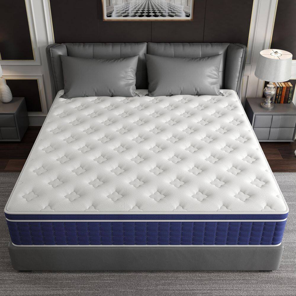 Full Medium Memory Foam Hybrid 13 in. Bed-in-a-Box Mattress HD-Aria ...