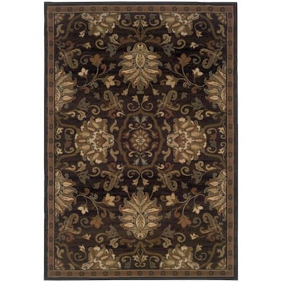Home Decorators Collection Eastgate Espresso 5 ft. x 8 ft. Area Rug ...