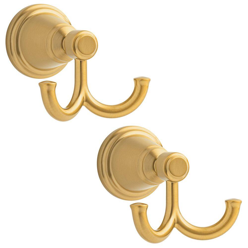 Delta Foundations Design Series J-Hook Double Robe/Towel Hook Bath ...