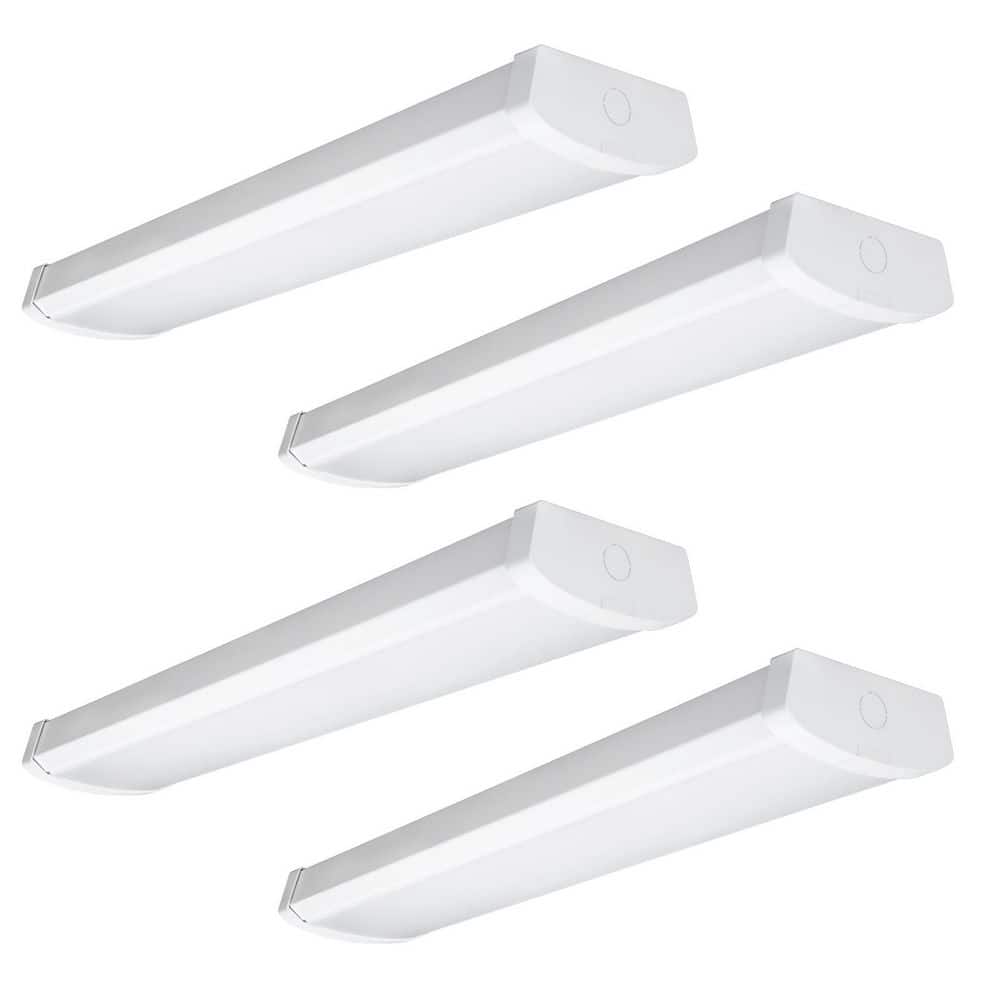 RUN BISON 4-PACK 2ft. 3000 Lumens Integrated LED Wraparound Light ...