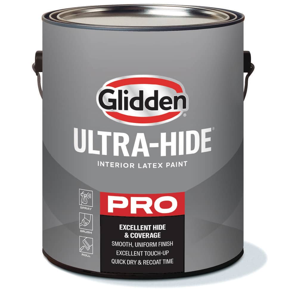 Glidden Ultra-Hide 1 Gal. White Ultra Flat Interior Paint UH5011-01 ...