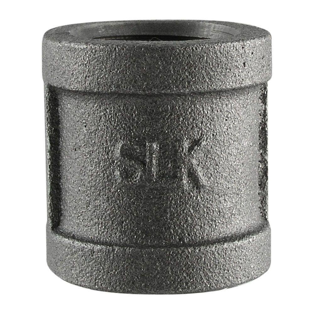 STZ 1/2 in. Black Iron Coupling 312 CO-12 - The Home Depot