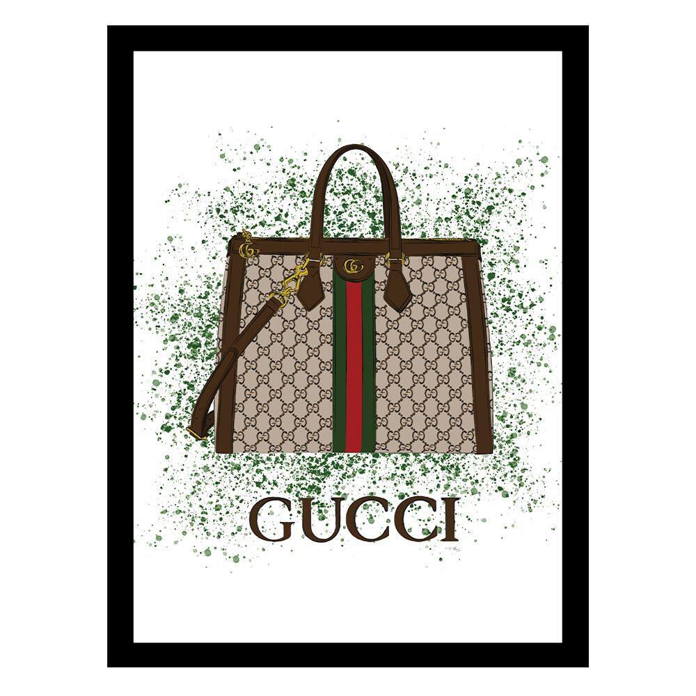 High Fashion Designer Handbag by Fairchild Paris 1 Piece Framed Graphic ...