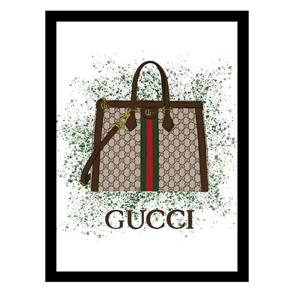 High Fashion Designer Handbag by Fairchild Paris 1 Piece Framed Graphic ...