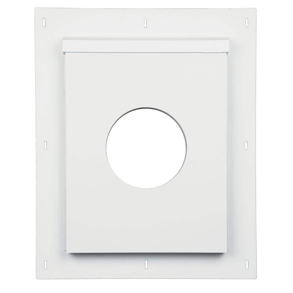 Builders Edge SturdiMount 8.5 in. x 11 in. Vinyl Trim White Universal ...